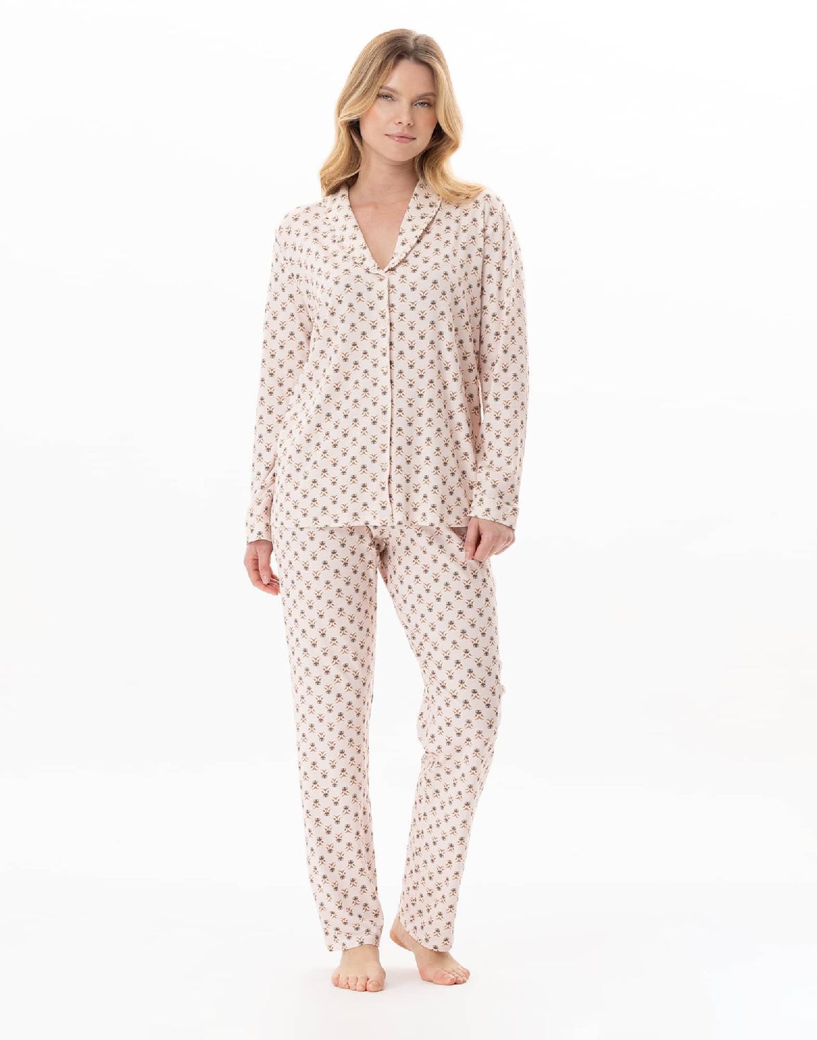 Le Chat Tea Time Doorknoop Pyjama l/s Multi online bestellen